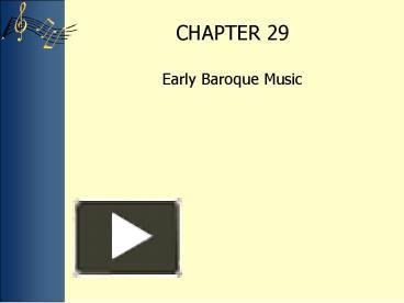 PPT – Early Baroque Music PowerPoint presentation | free to view - id ...