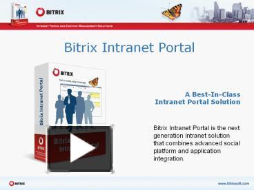 Bitrix Intranet Portal presentation | free to download