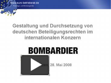 PPT – Bombardier PowerPoint presentation | free to download - id: 682265-Y2FlZ