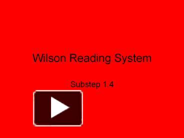 PPT – Wilson Reading System PowerPoint presentation | free to download ...