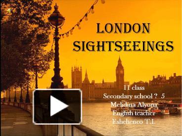 PPT – London sightseeings PowerPoint presentation | free to download ...