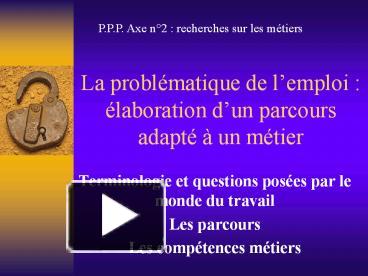 PPT – La probl PowerPoint presentation | free to download - id: 688864-MDg4O