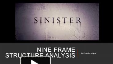 Nine Frame Structure Analysis - A2 Media presentation | free to download
