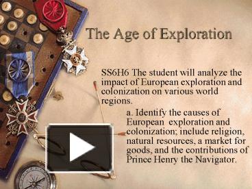 The Age of Exploration presentation | free to view