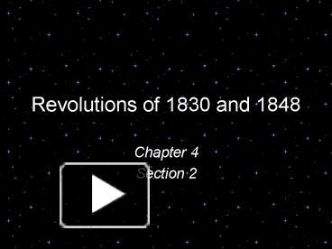 Revolutions of 1830 and 1848 presentation | free to download