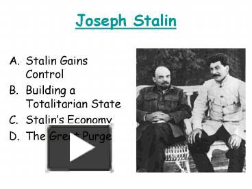 Joseph Stalin presentation | free to download
