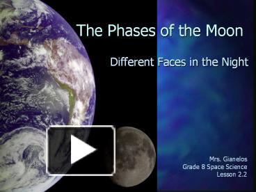 PPT – The Phases of the Moon PowerPoint presentation | free to view ...