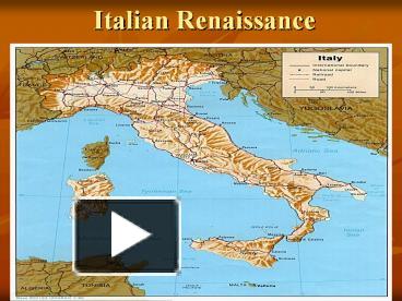 PPT – Italian Renaissance PowerPoint presentation | free to download ...