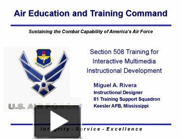 CONOPS Elements presentation | free to view