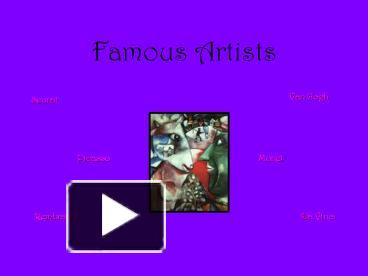 Famous Artists presentation | free to download