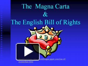 The Magna Carta presentation | free to download