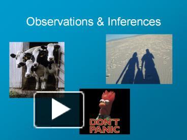 PPT – Observations PowerPoint presentation | free to view - id: 69b10d ...