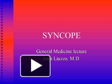PPT – SYNCOPE PowerPoint presentation | free to view - id: 69b1c-NWFjO