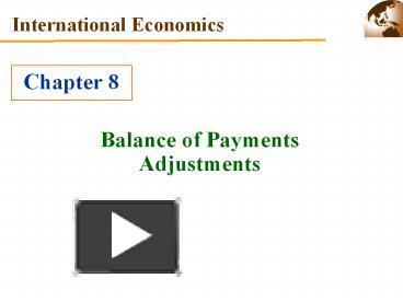 Balance of Payments Adjustments presentation | free to view