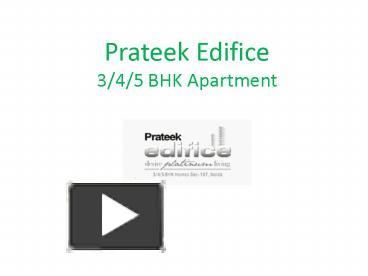 Prateek Edifice presentation | free to download