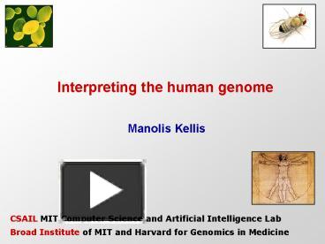 Interpreting the human genome presentation | free to download