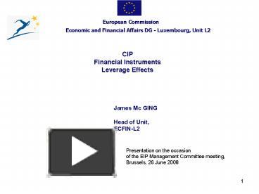 CIP presentation | free to view