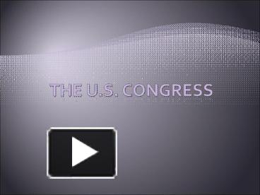 The U.S. congress presentation | free to download