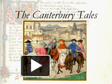 The Canterbury Tales presentation | free to view