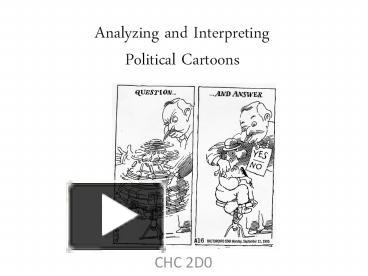 PPT – Analyzing and Interpreting Political Cartoons PowerPoint ...