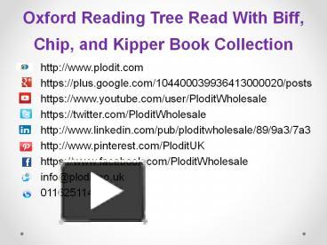 Oxford Reading Tree Read With Biff, Chip, and Kipper Book Collection ...