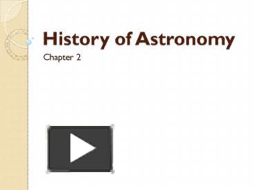 History of Astronomy presentation | free to download
