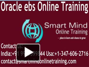 PPT – Online Oracle ebs Training in USA, UK, Canada, Malaysia, Australia, India, Singapore ...