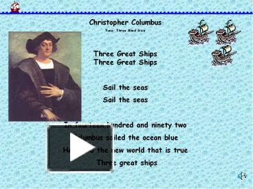 Christopher Columbus presentation | free to view