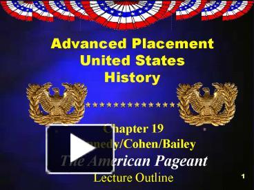 Advanced Placement United States History presentation | free to download