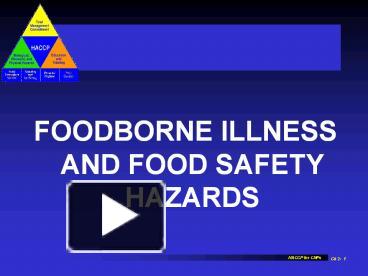FOODBORNE ILLNESS AND FOOD SAFETY HAZARDS presentation | free to view