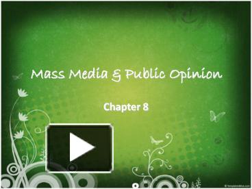 PPT – Mass Media PowerPoint presentation | free to view - id: 6ba383-OTY5M