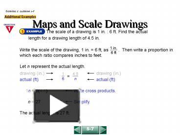 Maps and Scale Drawings presentation | free to download