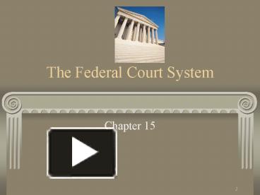 The Federal Court System presentation | free to download