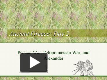 PPT – Ancient Greece: Day 2 PowerPoint presentation | free to download ...