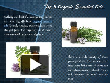 Top 5 Organic Essential Oils presentation | free to download