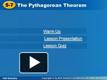PPT – The Pythagorean Theorem PowerPoint presentation | free to view ...