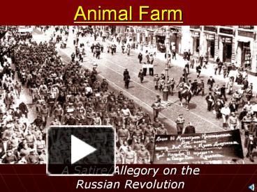 PPT – Animal Farm PowerPoint presentation | free to download - id ...