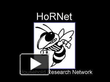HoRNet presentation | free to view