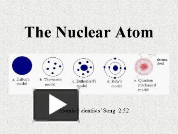 The Nuclear Atom presentation | free to view