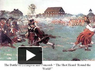 The Battle of Lexington and Concord- presentation | free to download