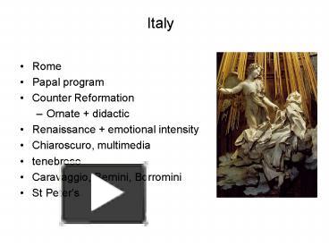 PPT – Italy PowerPoint presentation | free to download - id: 6c7dfb-MDNjZ