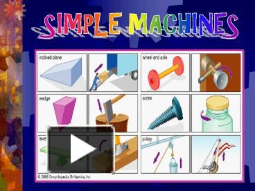 PPT – SIMPLE MACHINES PowerPoint presentation | free to download - id ...