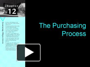 The Purchasing Process presentation | free to download