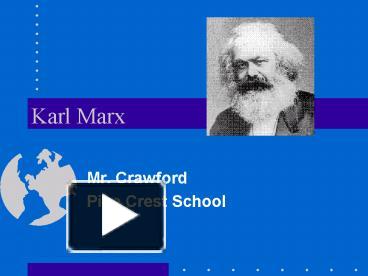 PPT – Karl Marx PowerPoint presentation | free to download - id: 6cdf52 ...