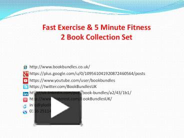 PPT – Fast Exercise & 5 Minute Fitness 2 Book Collection | Zen ...