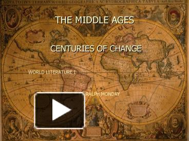 THE MIDDLE AGES presentation | free to view