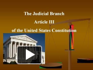 PPT – The Judicial Branch PowerPoint presentation | free to download ...