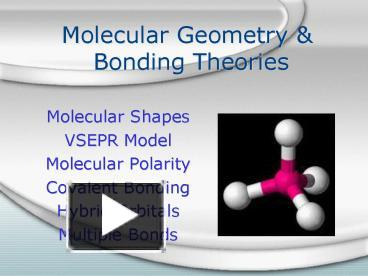 Molecular Geometry presentation | free to view