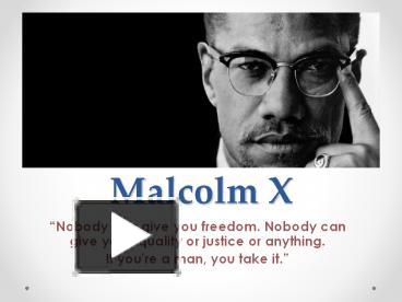 Malcolm X presentation | free to download