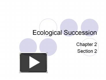 Ecological Succession presentation | free to download